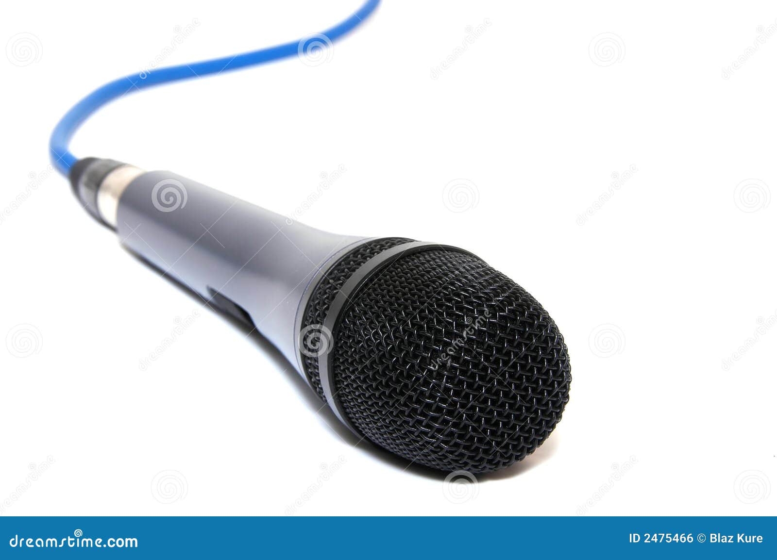 Microfon with cable stock photo. Image of speak, dynamic - 2475466