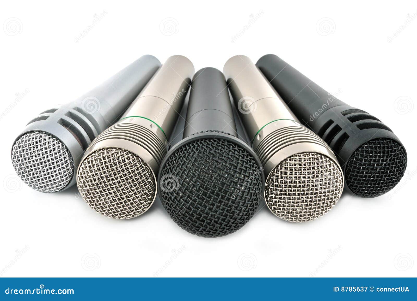 Microfoons stock afbeelding. Image of gesprek, audio, beeldspraak - 8785637