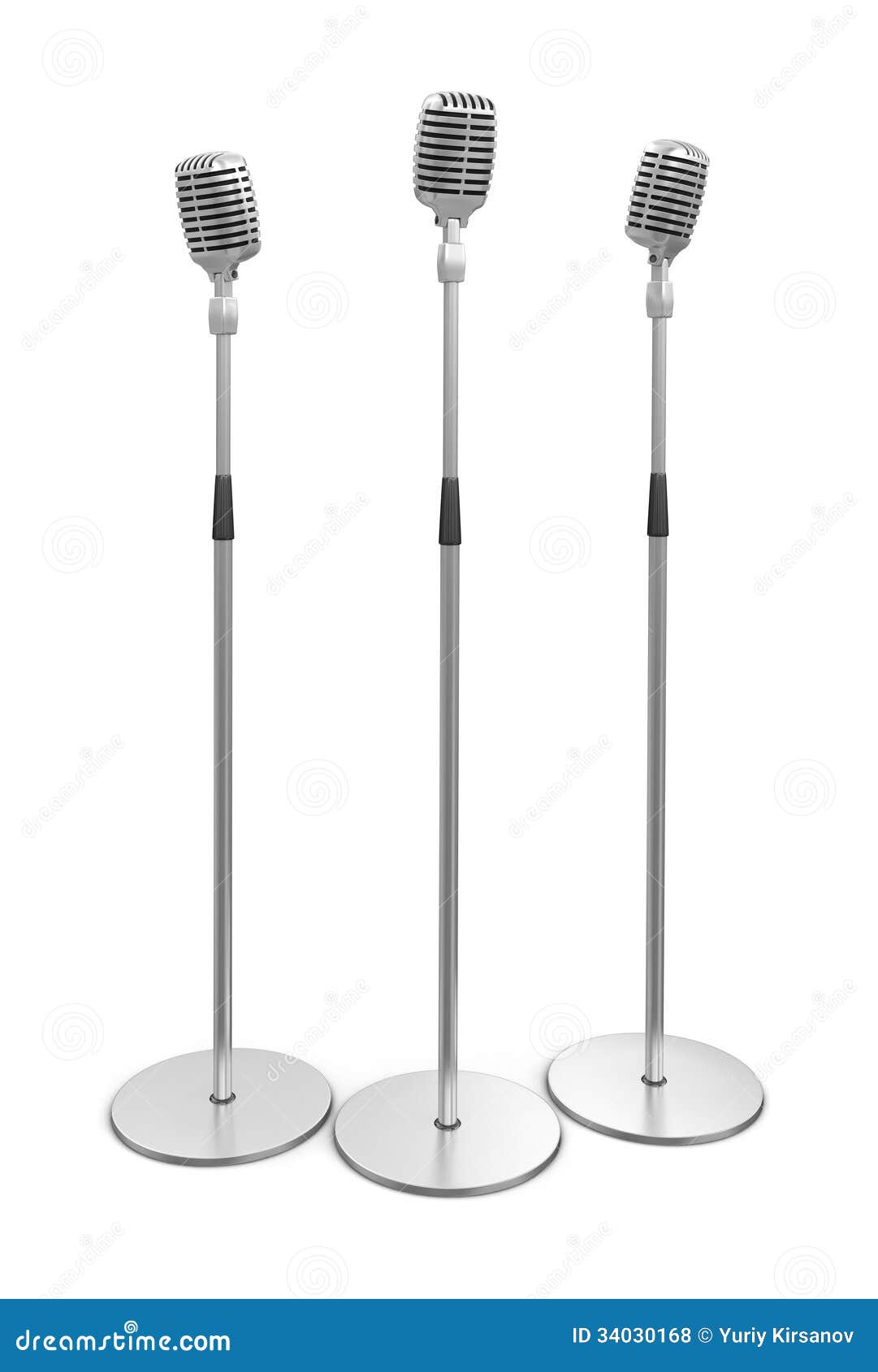 Microfoons (het Knippen Inbegrepen Weg) Stock Illustratie ...