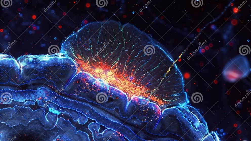 Micrograph of a Dopamine Receptor Knockout Mouse Brain Demonstrating ...