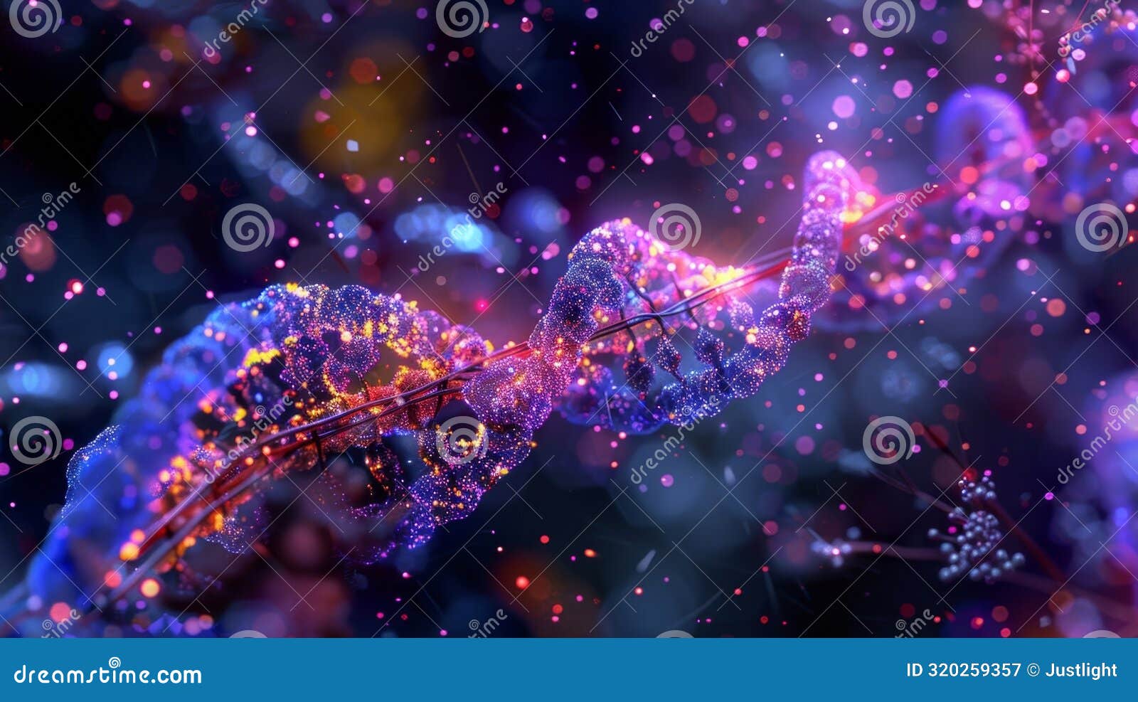 A Micrograph Showing the Binding of Transcription Factors To a Gene ...