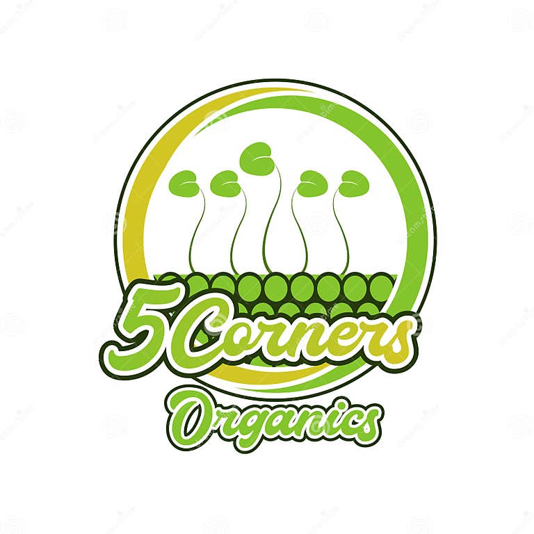 Microgreen Logo Vector Design Template Stock Vector - Illustration of ...