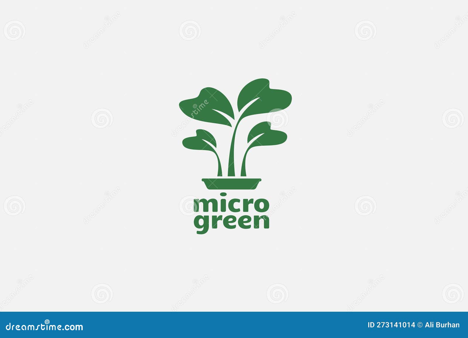 Microgreen Logo with Vegetable Sprouts As the Icon Stock Vector ...