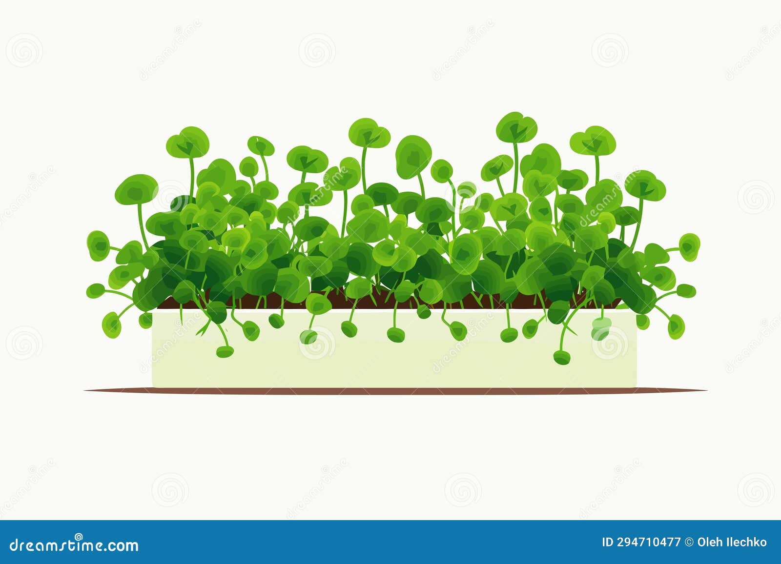 Microgreen Vector Flat Minimalistic Isolated Vector Style Illustration ...