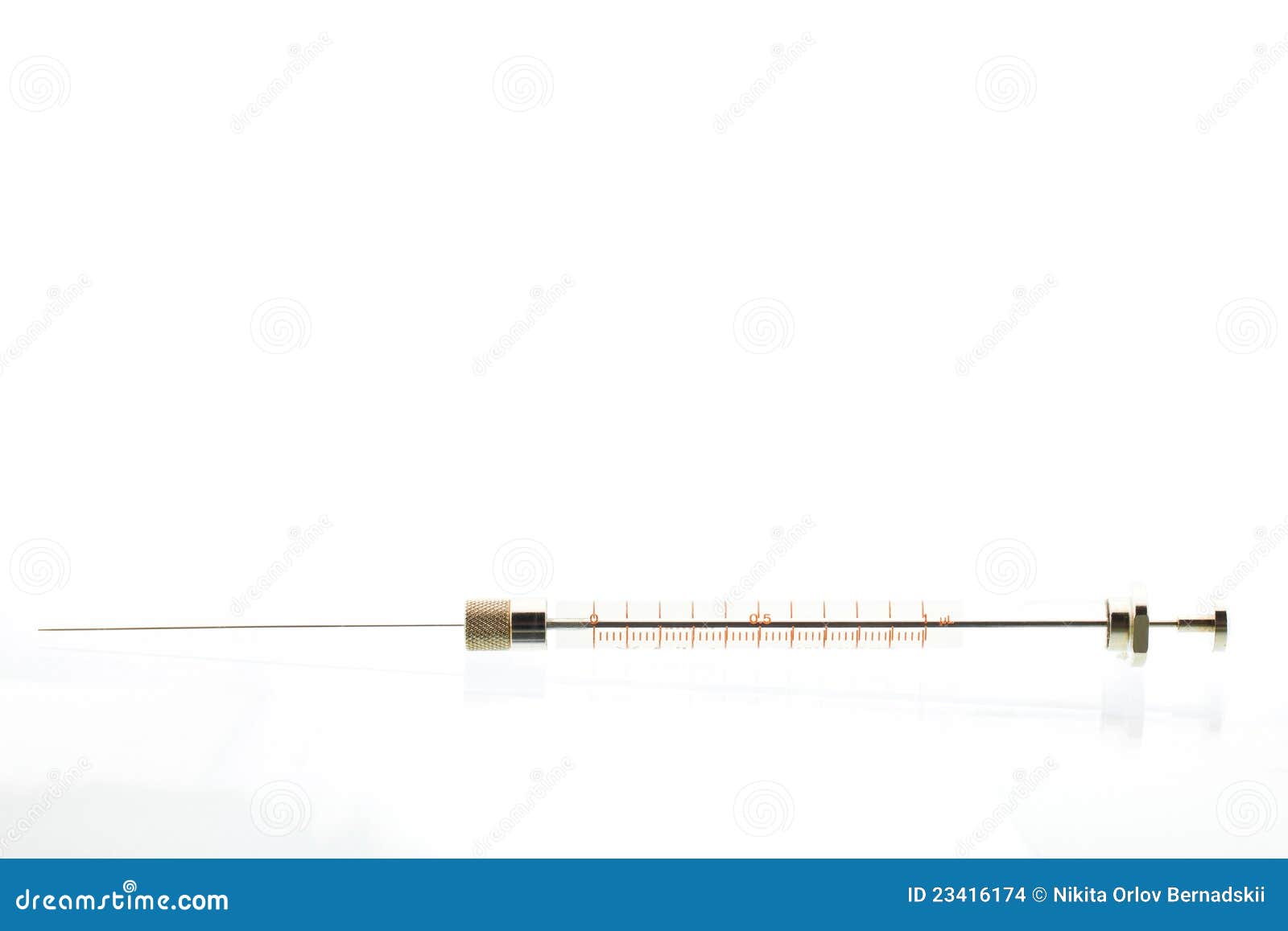 Microliter Syringe with Needle Stock Photo - Image of equipment ...