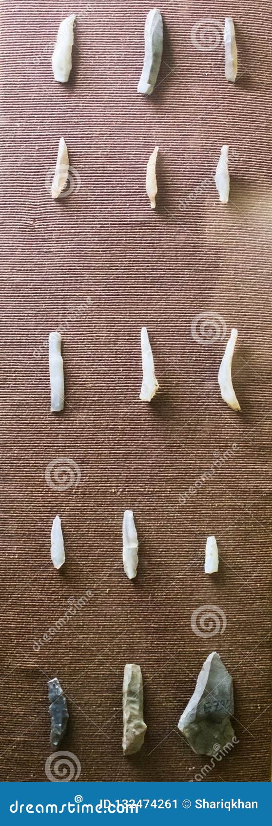 Microliths Ancient Tools Blades India Stock Image - Image of ancient ...