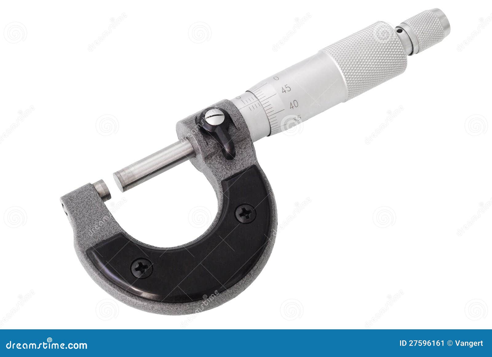 Micrometer stock image. Image of metal, closeup, gray - 27596161