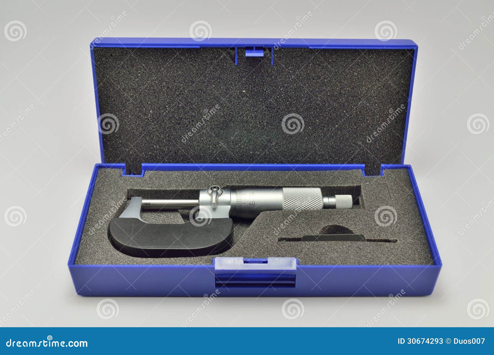 Micrometer stock image. Image of measure, mechanism, blue - 30674293