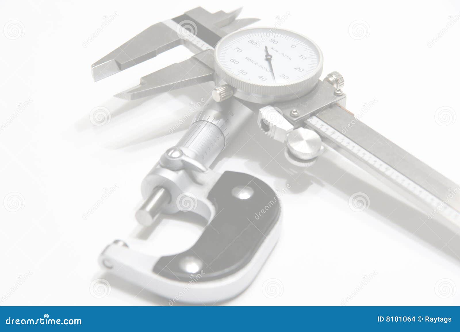 Micrometer And Caliper Web Background Stock Images - Image: 8101064