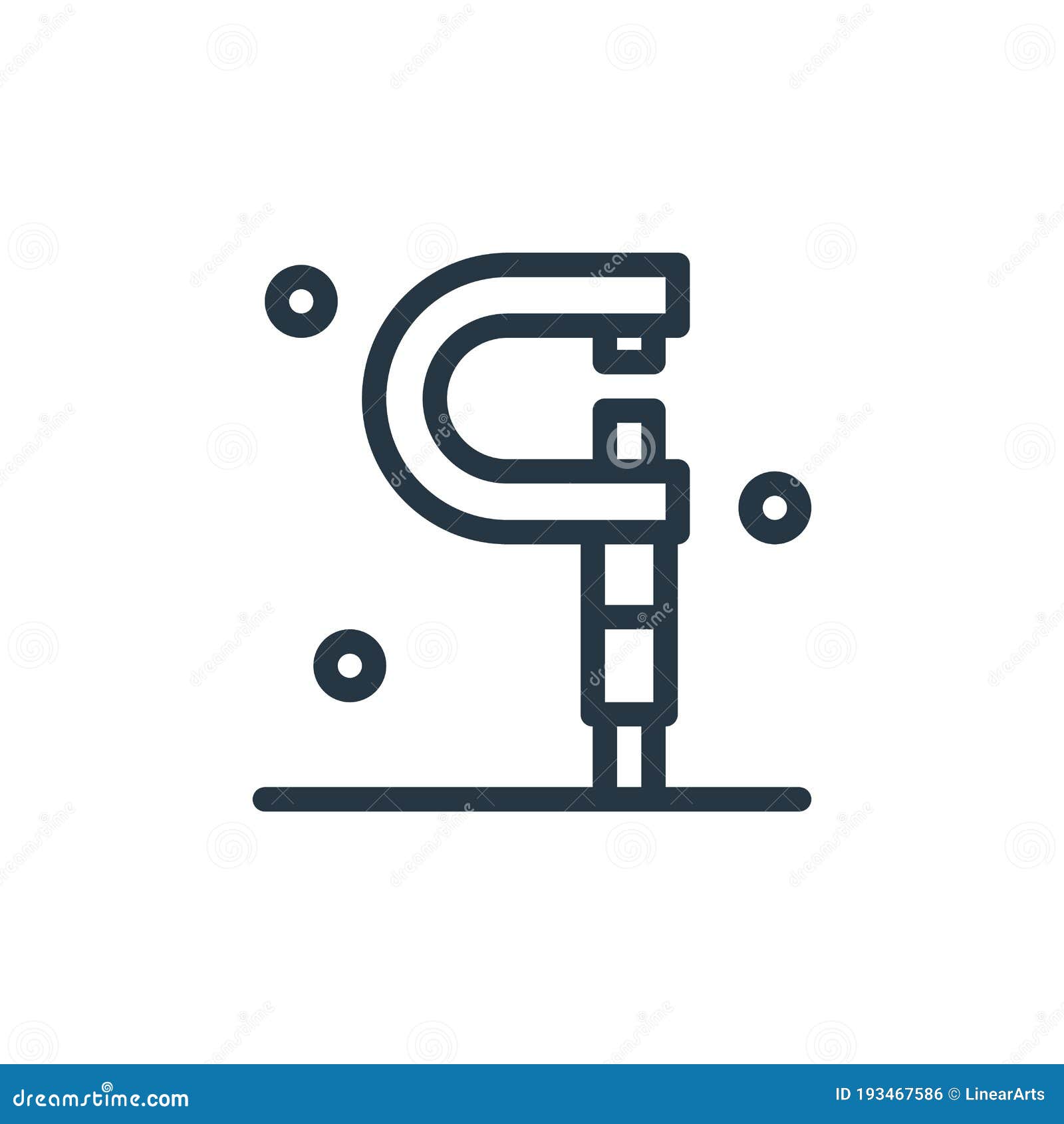 Micrometer Icon Vector from Engineering Concept. Thin Line Illustration ...