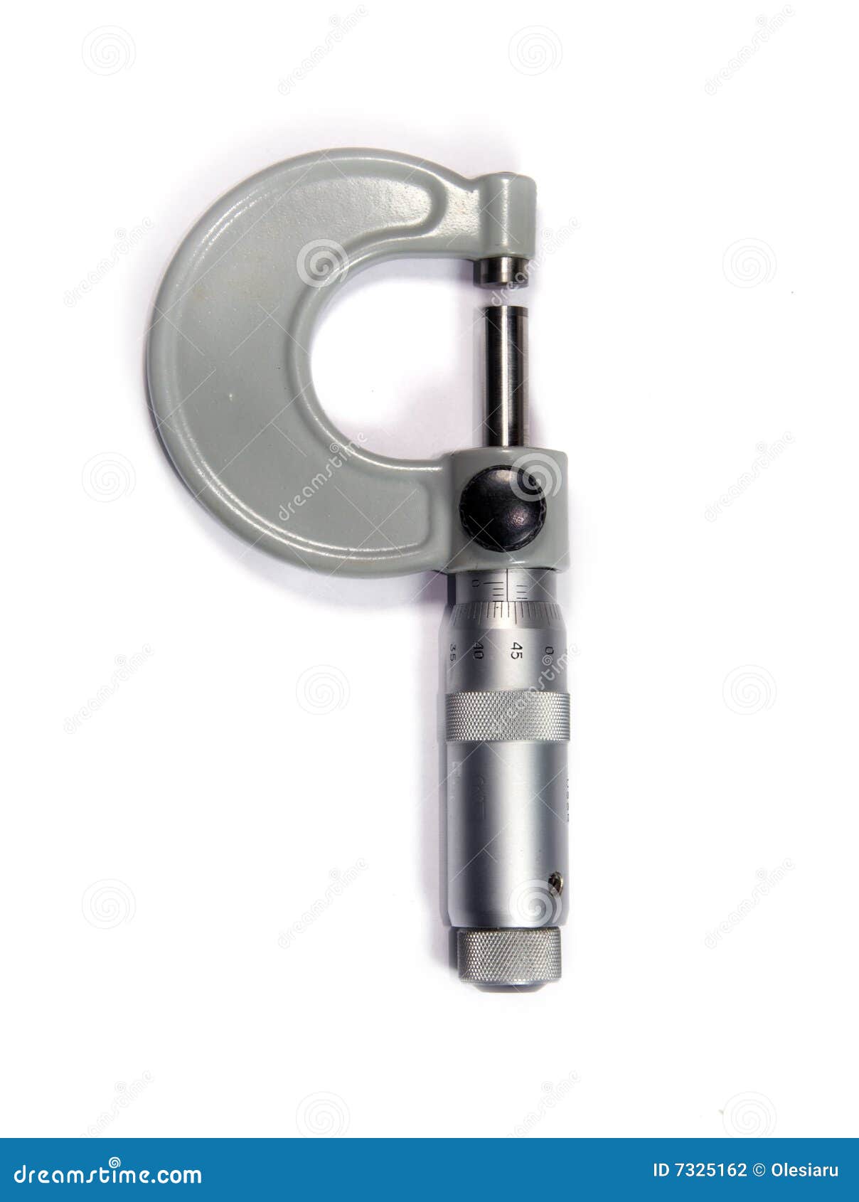 Micrometer Isolated On White Background. Micrometer, Device Used To ...