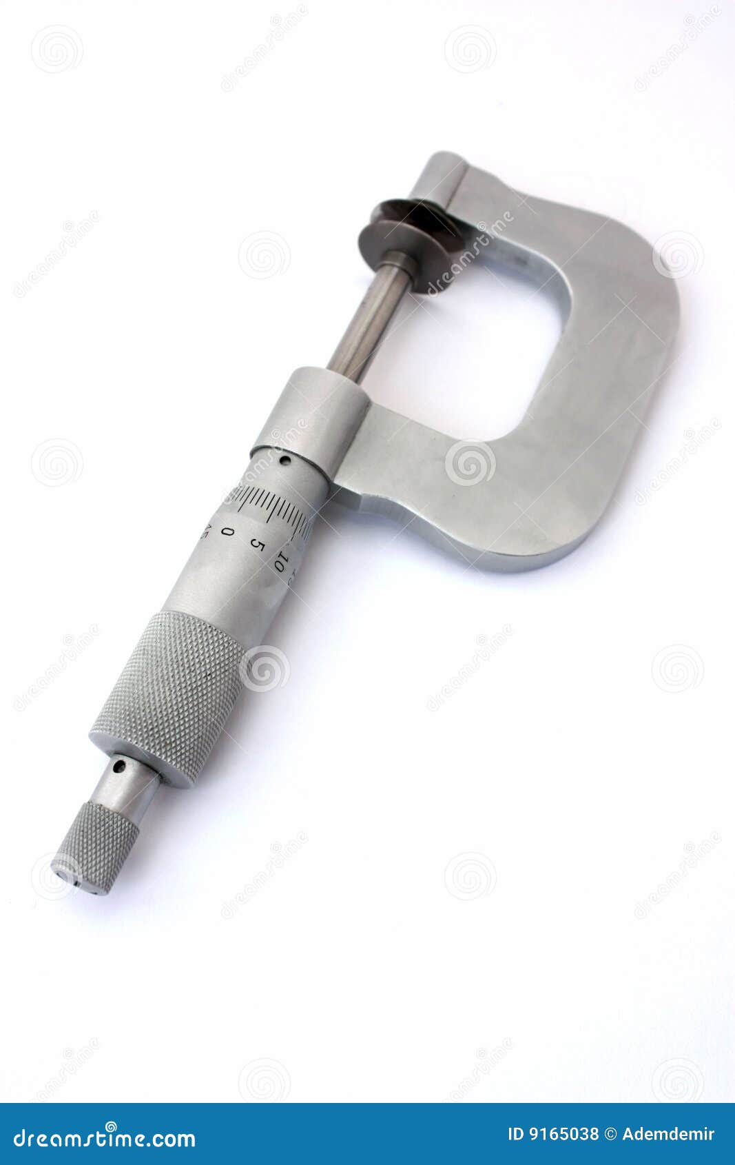 Micrometer Isolated On White Background. Micrometer, Device Used To ...