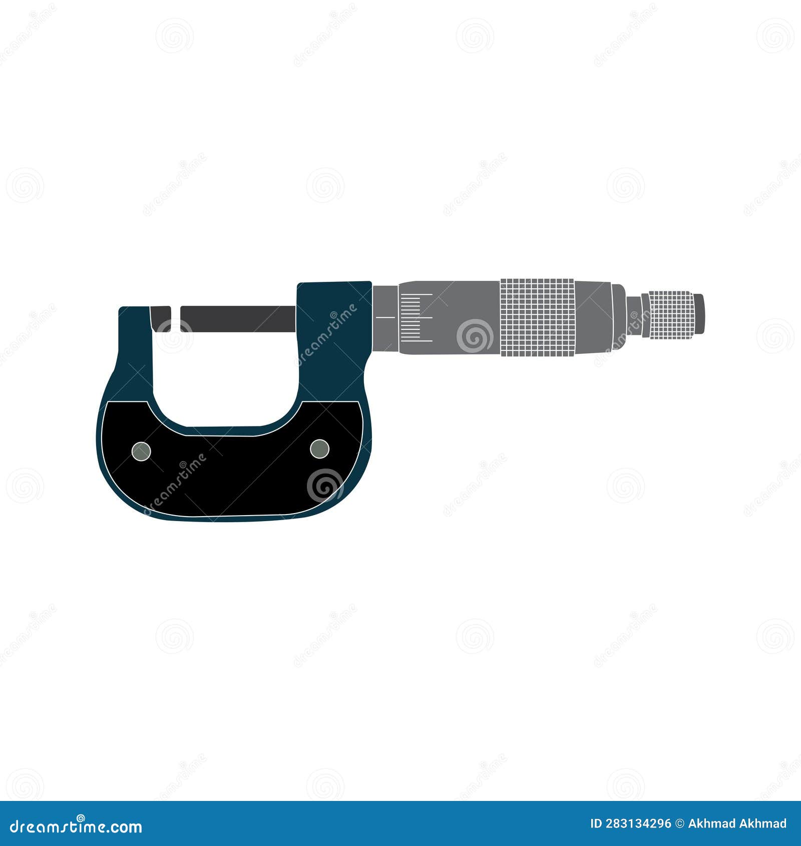 Micrometer Measuring Instrument Icon Stock Vector - Illustration of ...