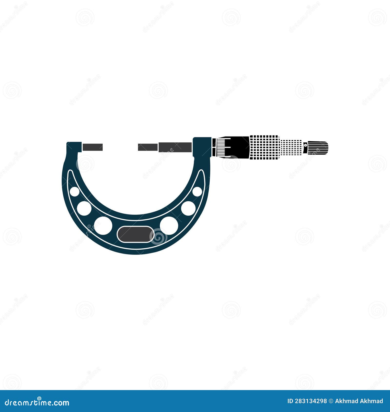 Micrometer Measuring Instrument Icon Stock Vector - Illustration of ...