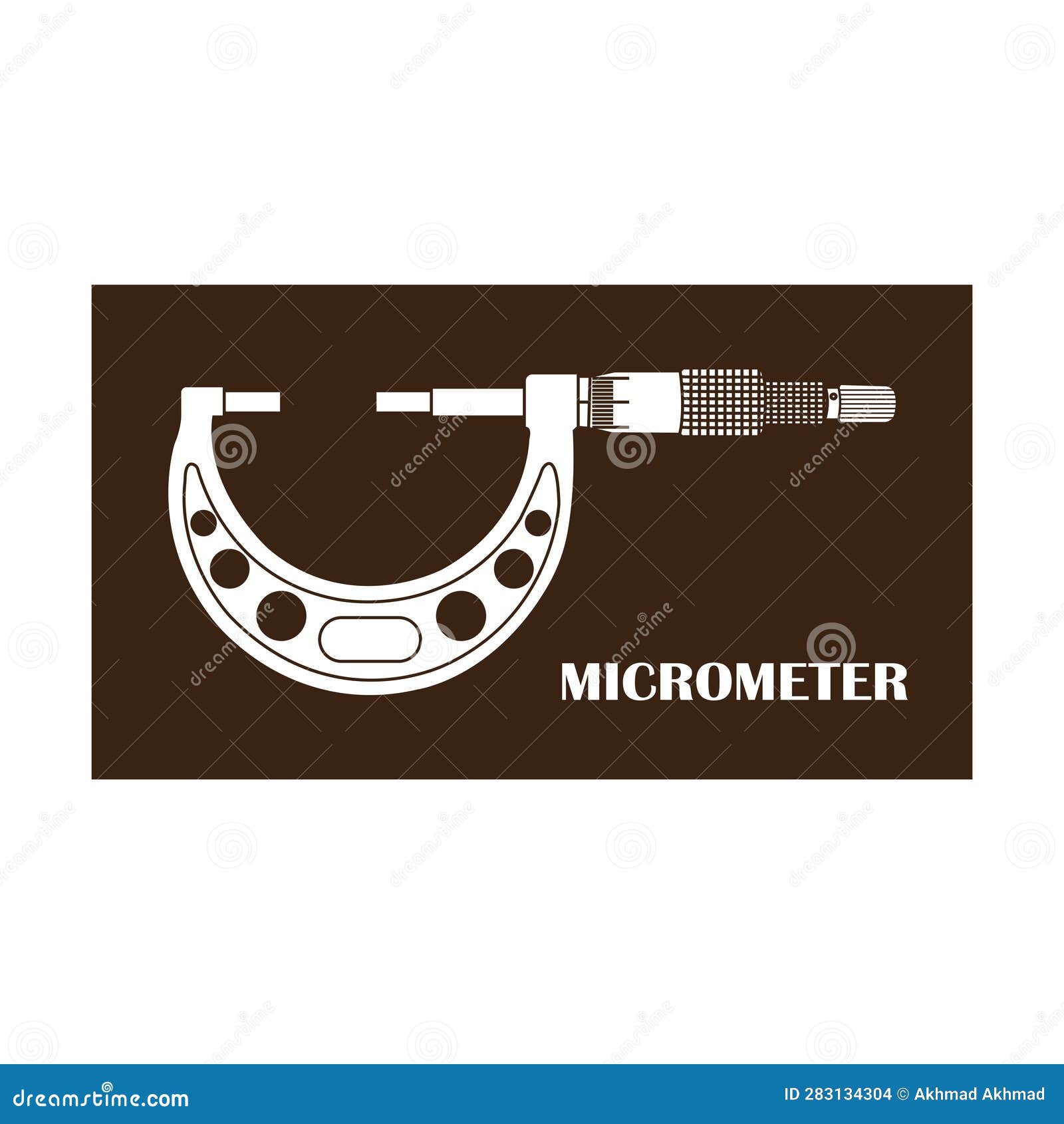 Micrometer Measuring Instrument Icon Stock Vector - Illustration of ...