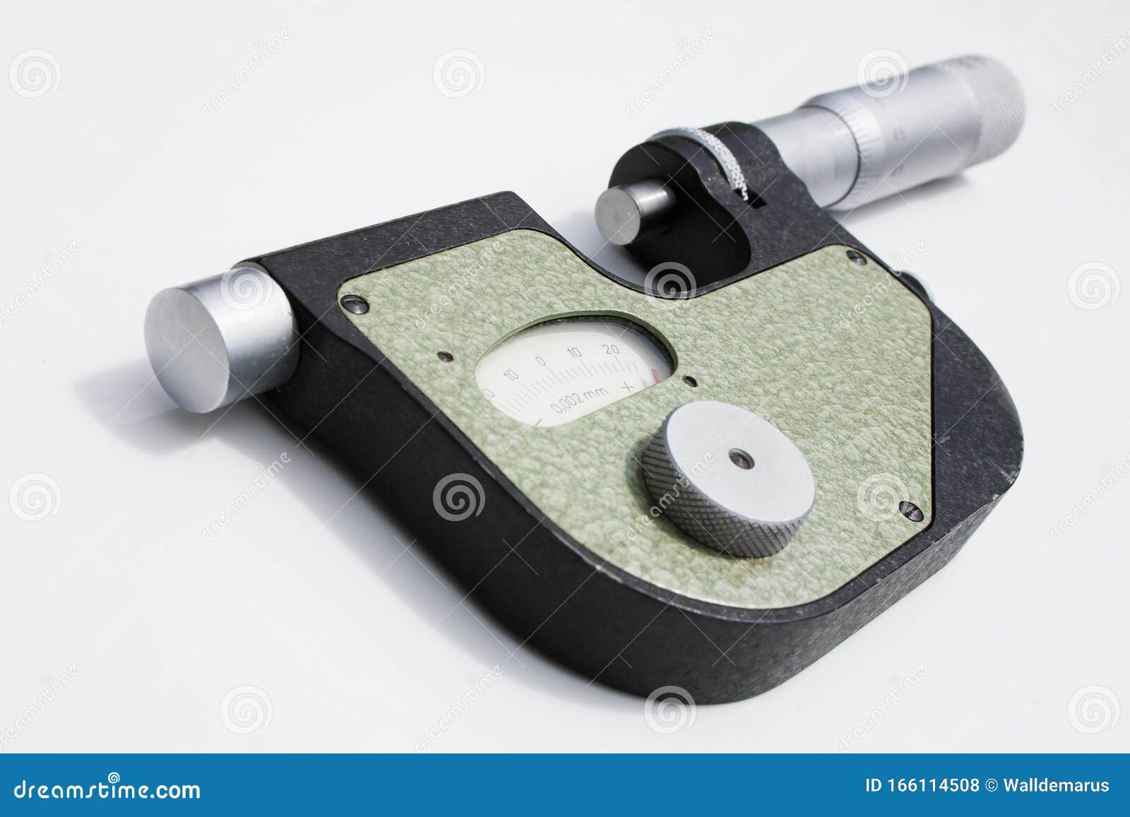 This is a micrometer. stock photo. Image of device, micrometer - 166114508