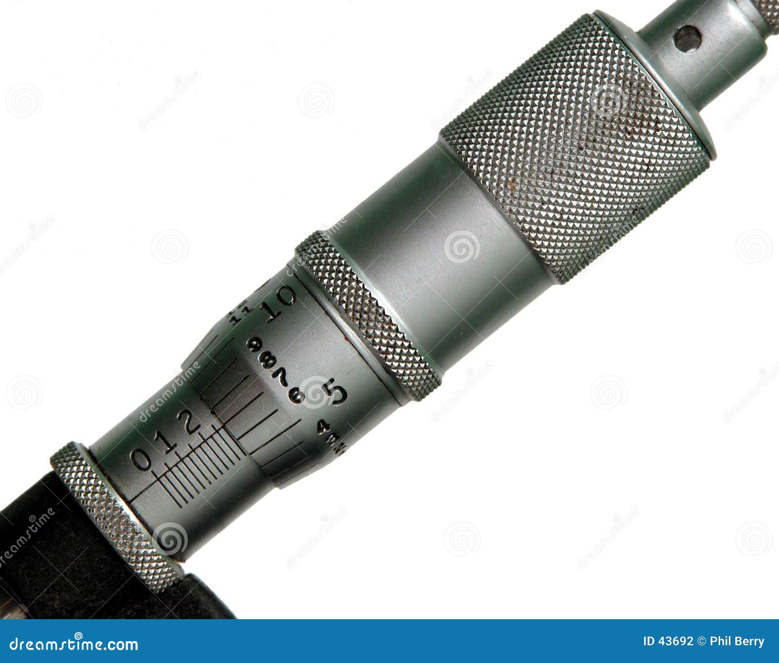 Micrometer scale stock photo. Image of thickness, gauge - 43692