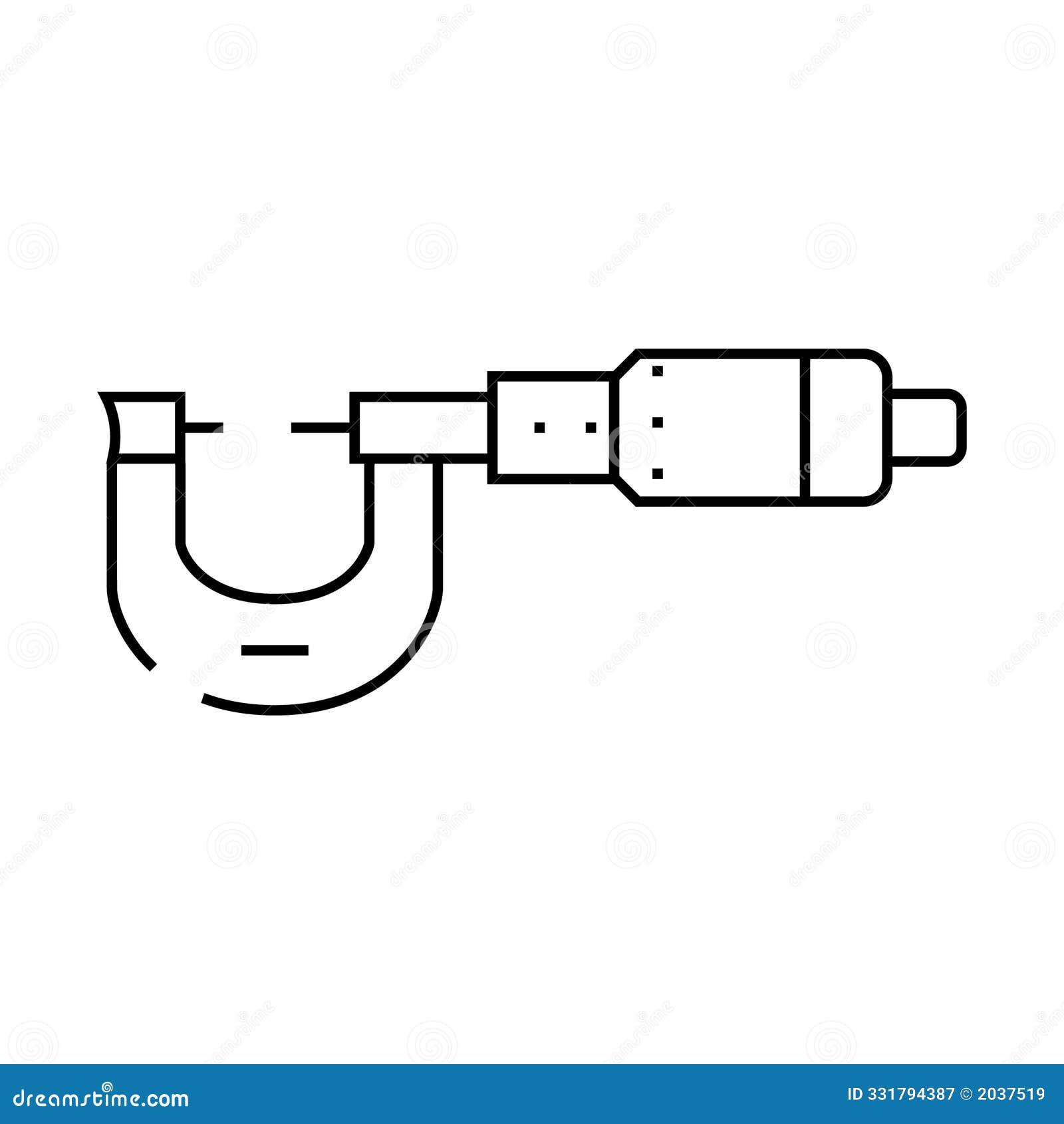 Micrometer Vector Icon. Workhouse | CartoonDealer.com #126507062