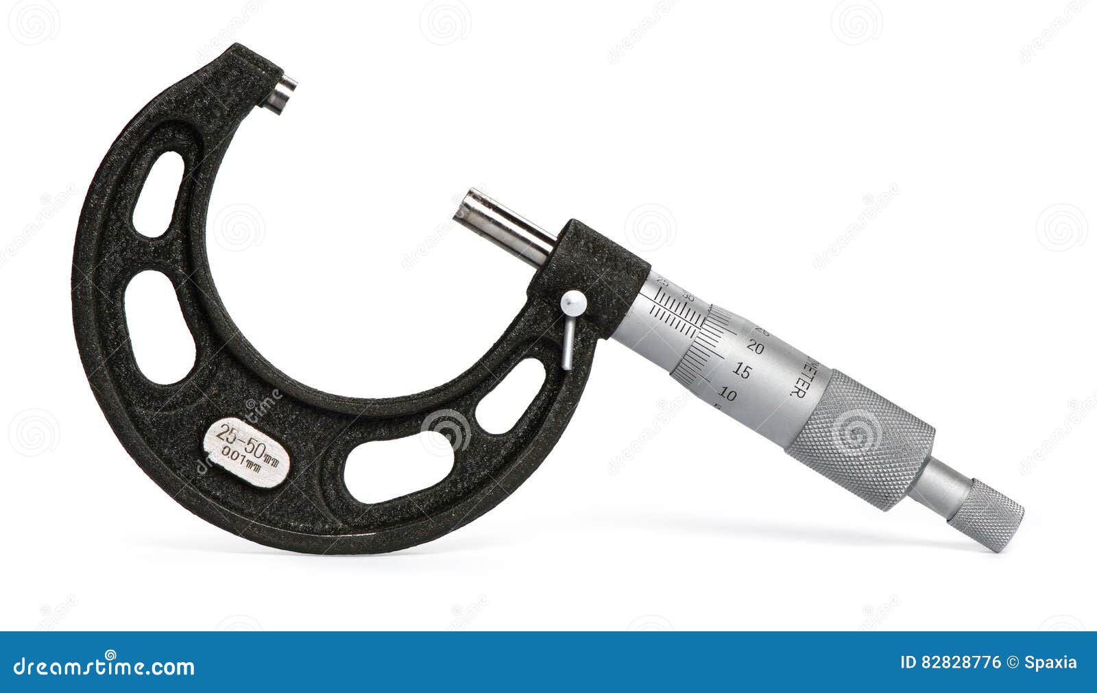 Micrometer on a White Background Stock Photo - Image of rule ...