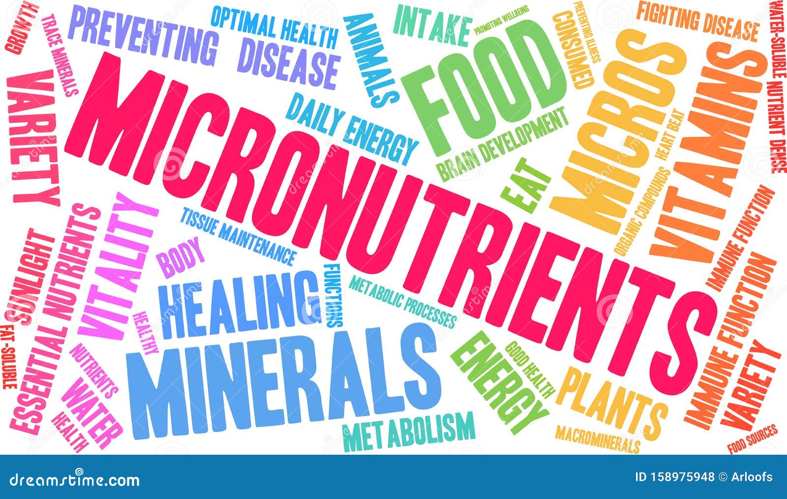 Micronutrients Word Cloud stock vector. Illustration of metabolism ...