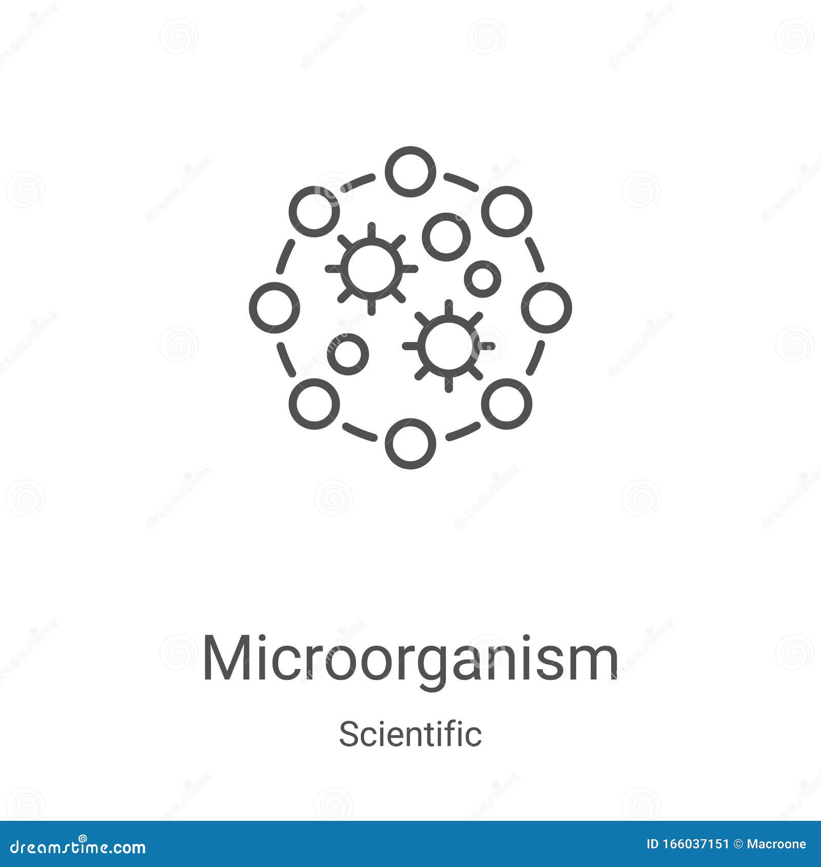 Microorganism Icon Vector from Scientific Collection. Thin Line ...