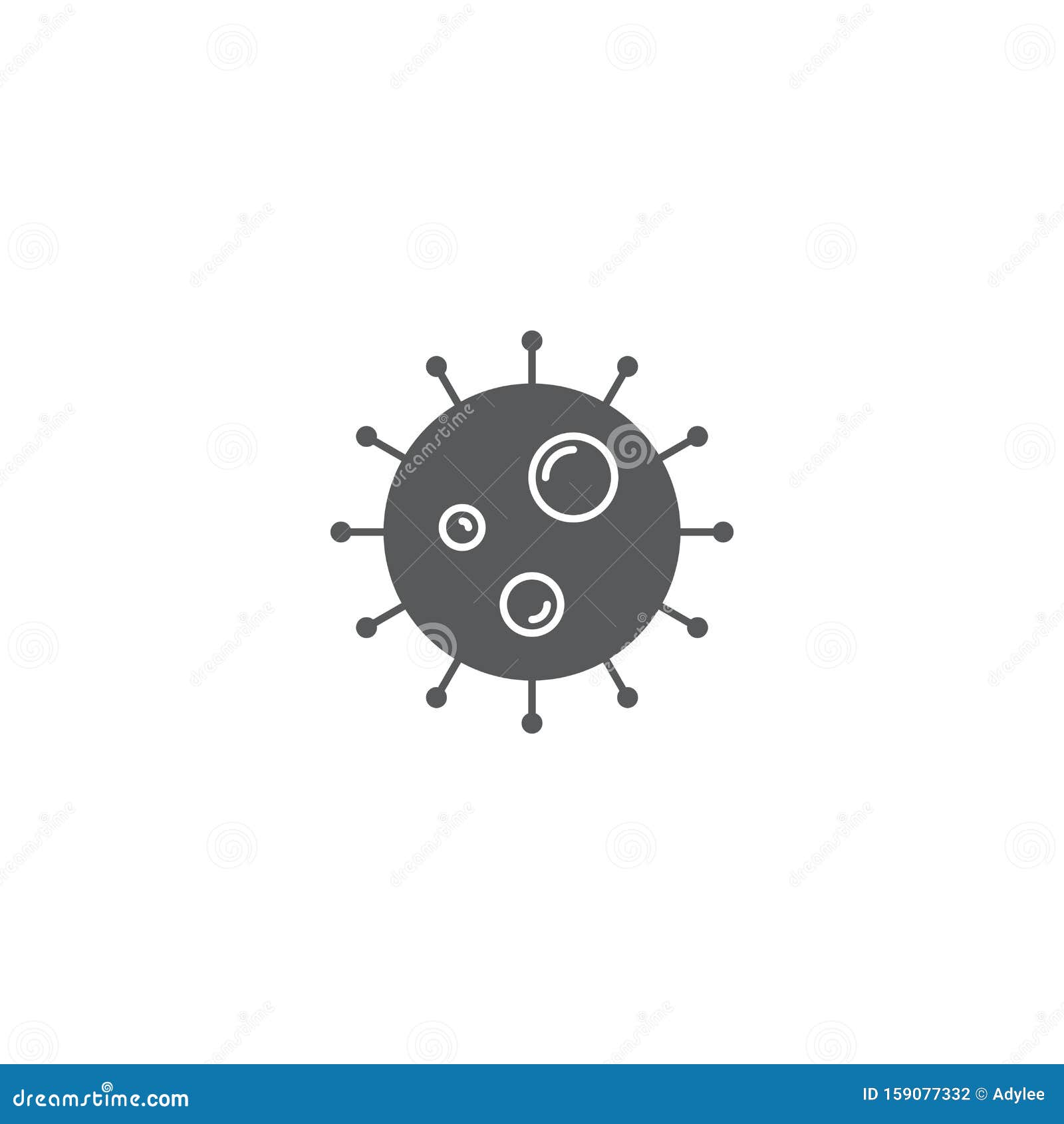 Microorganism Vector Icon Symbol Isolated on White Background Stock ...