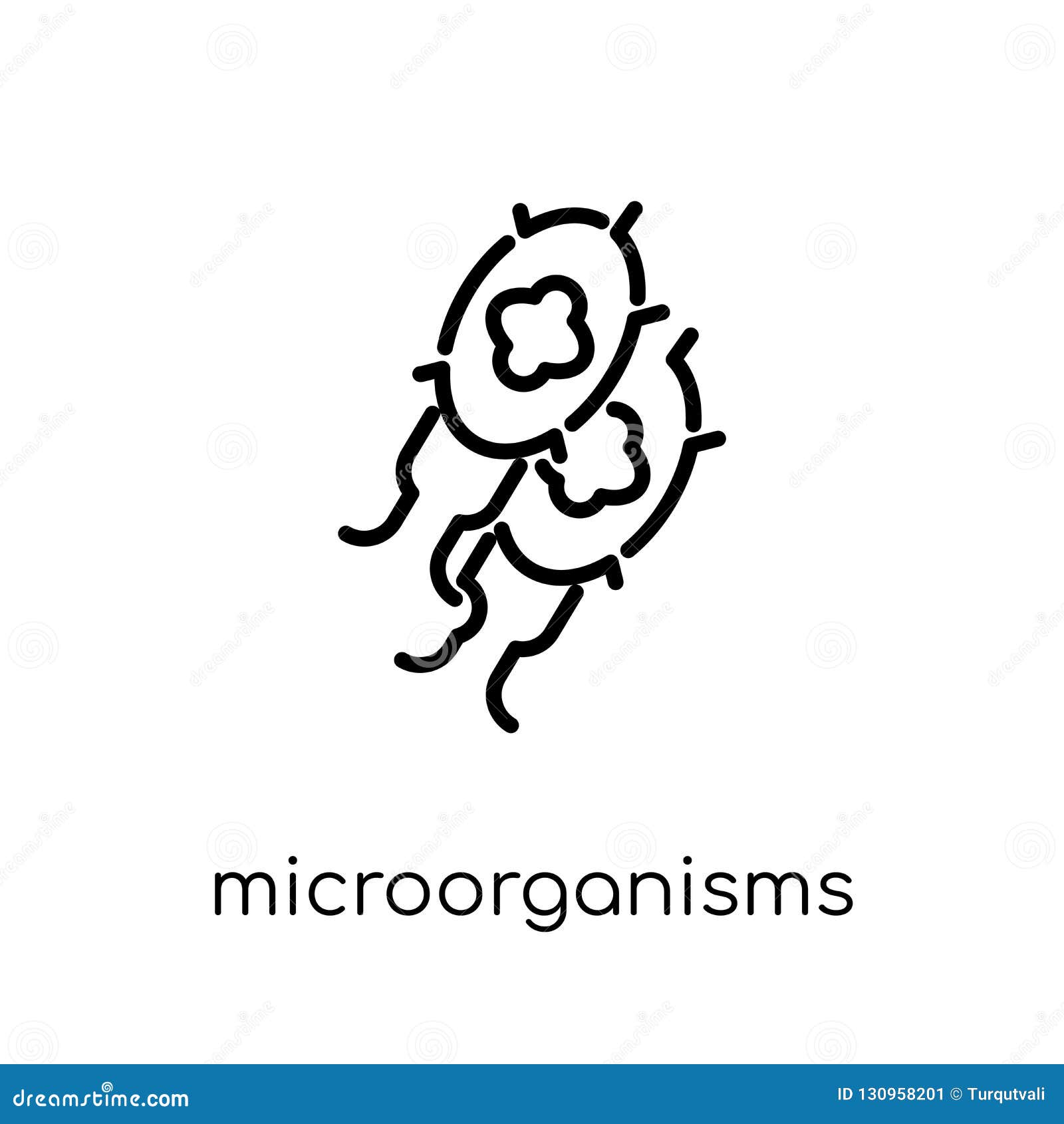 Microorganisms Icon from Science Collection. Stock Vector ...