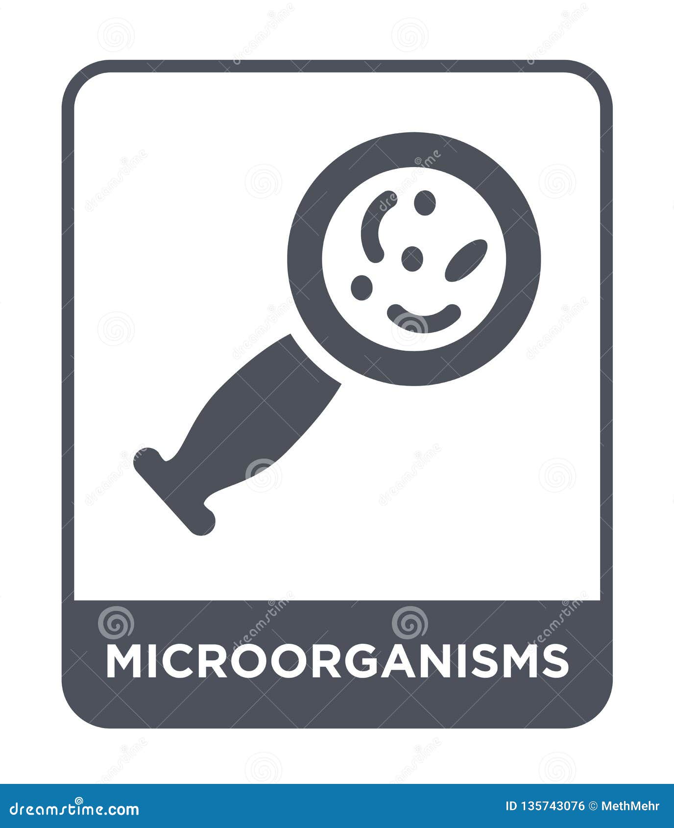 Microorganisms Icon in Trendy Design Style. Microorganisms Icon ...