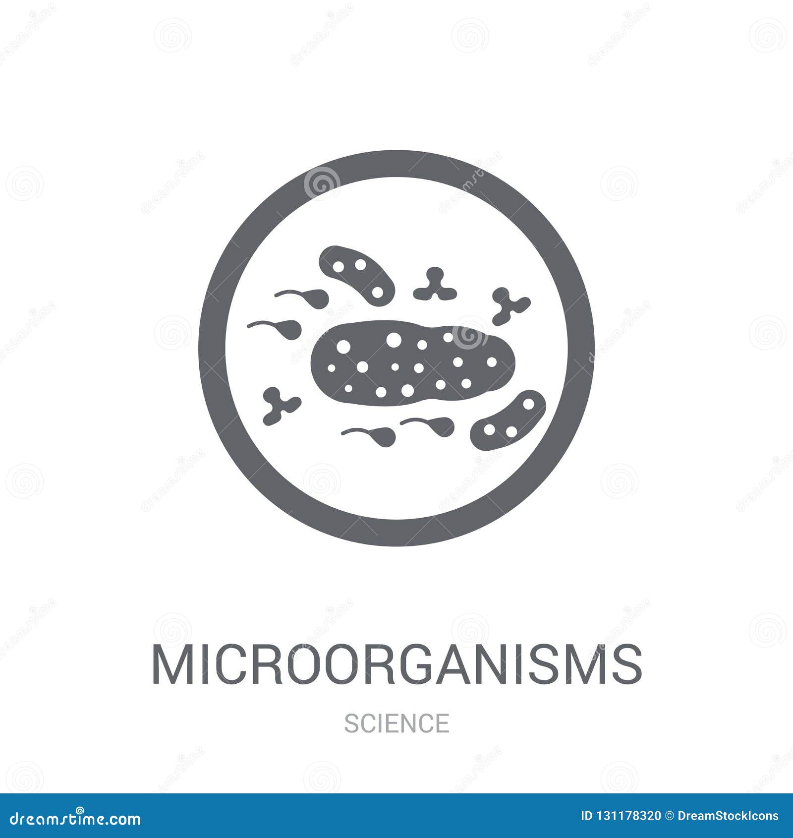 Microorganisms Icon. Trendy Microorganisms Logo Concept on White Stock ...