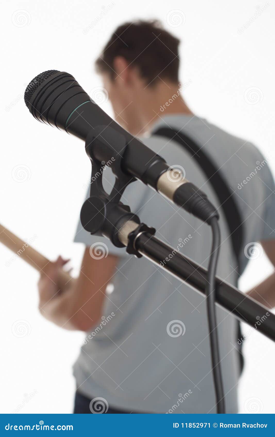 Microphone. stock image. Image of musician, isolated - 11852971