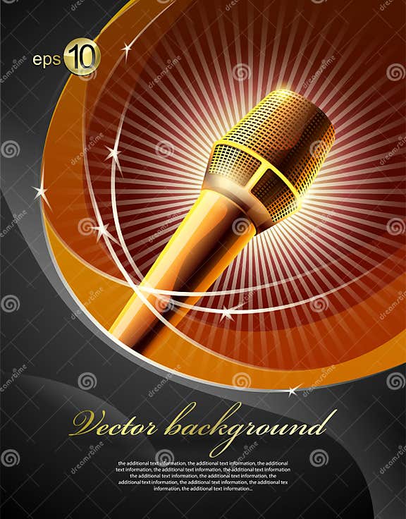 Microphone stock vector. Illustration of sound, party - 22028375