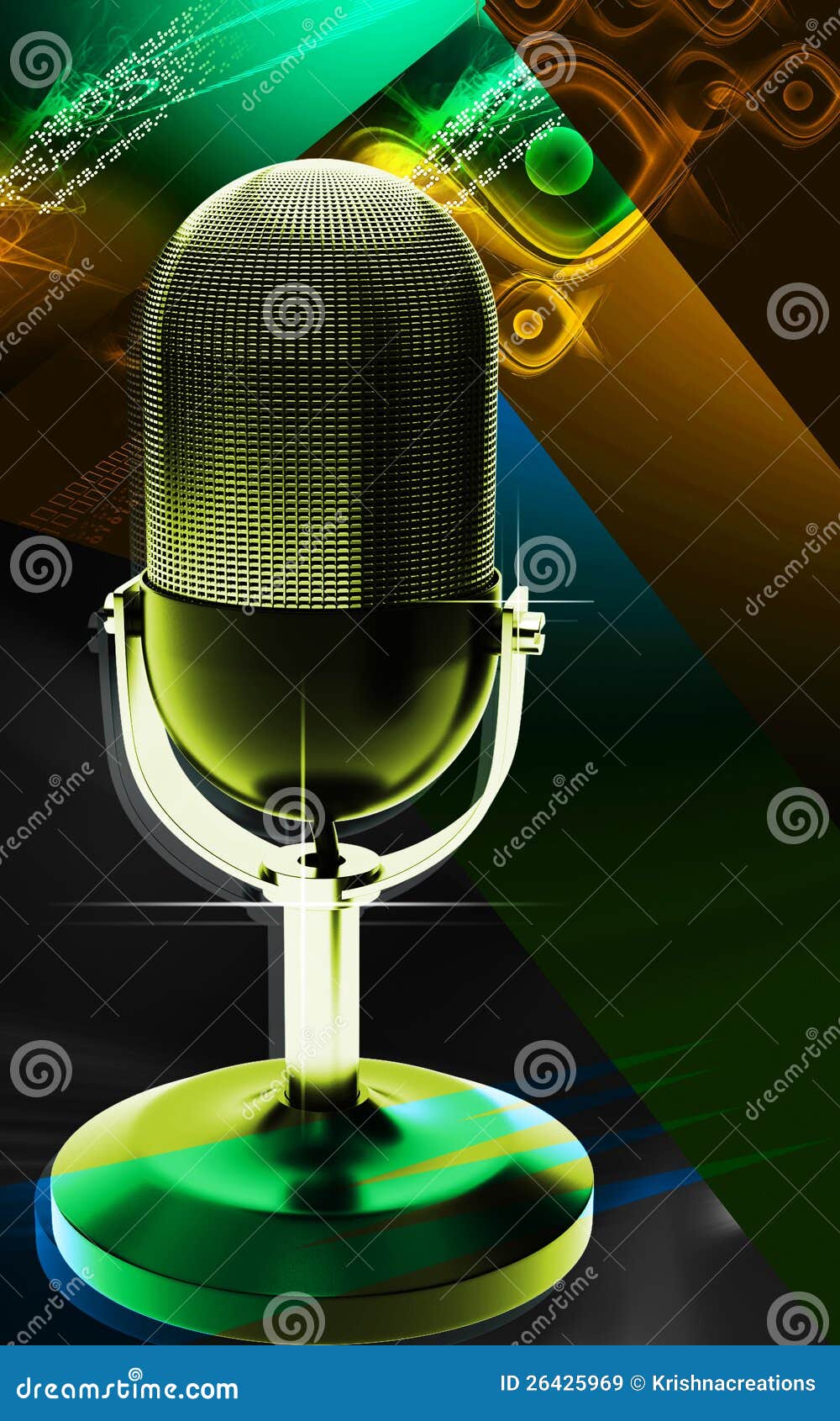 Microphone stock illustration. Illustration of shape - 26425969