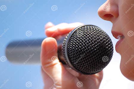 Microphone stock photo. Image of face, friendly, internet - 4867698