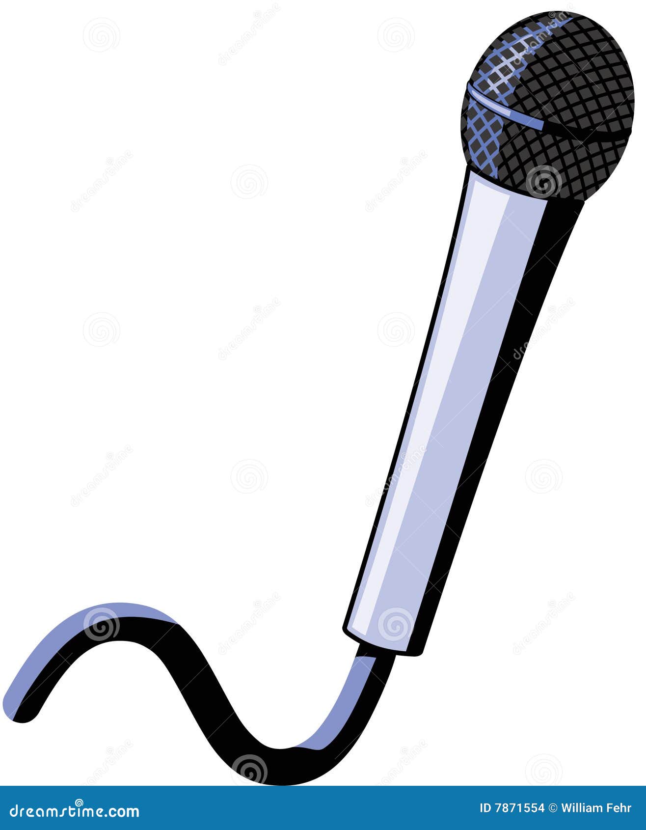 Microphone stock vector. Illustration of tone, speak, highlight - 7871554