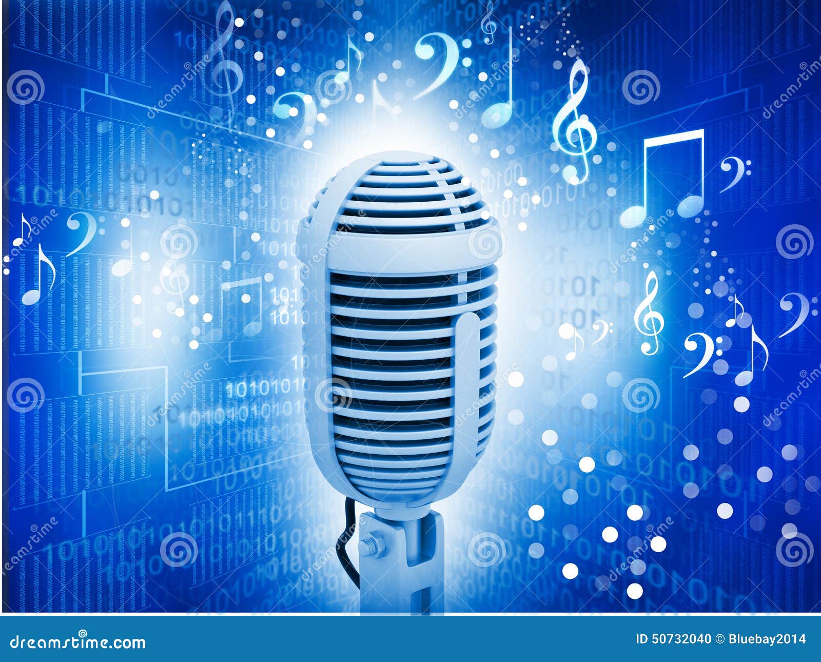 Microphone stock illustration. Illustration of equipment - 50732040