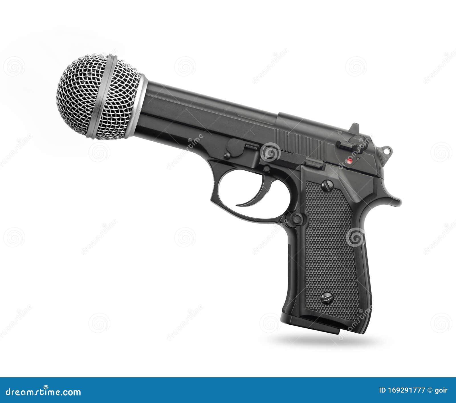 Microphone as a weapon stock image. Image of interview - 169291777