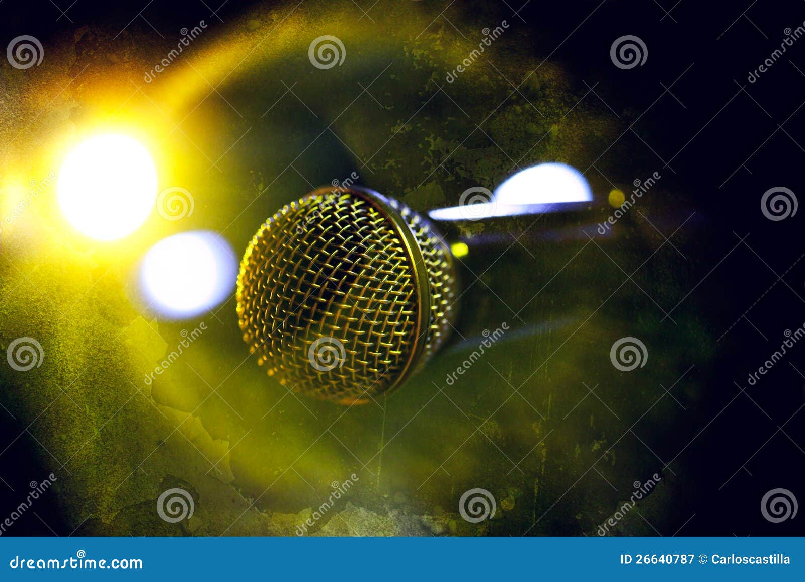 Microphone background stock image. Image of club, lights - 26640787