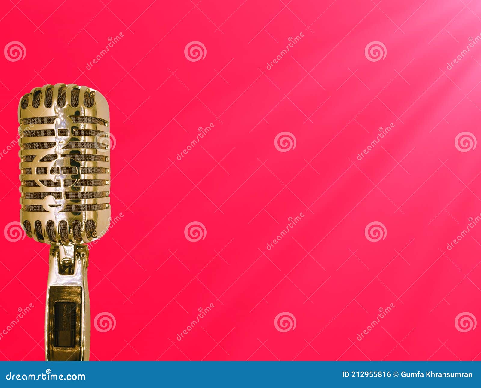 Microphone Background Image for Advertisement Stock Photo - Image of ...