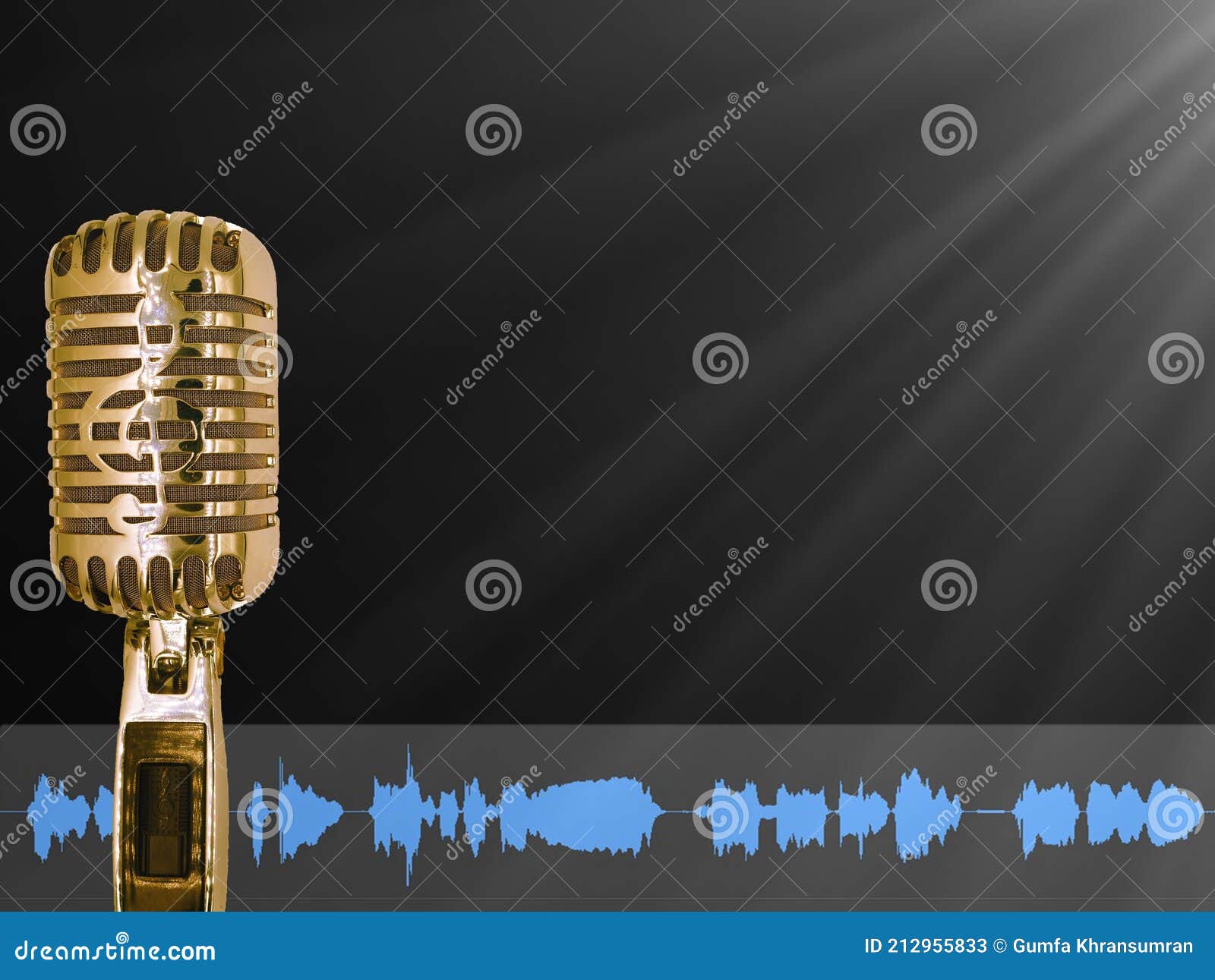 Microphone Background Image for Advertisement Stock Image - Image of ...