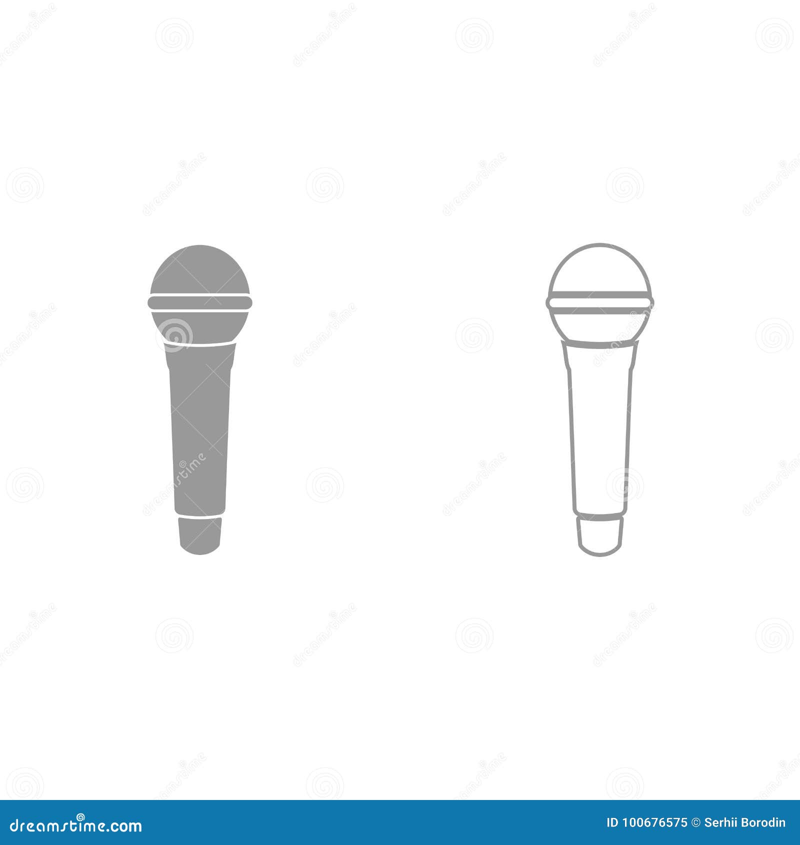 Microphone it is Black Icon . Stock Vector - Illustration of media ...
