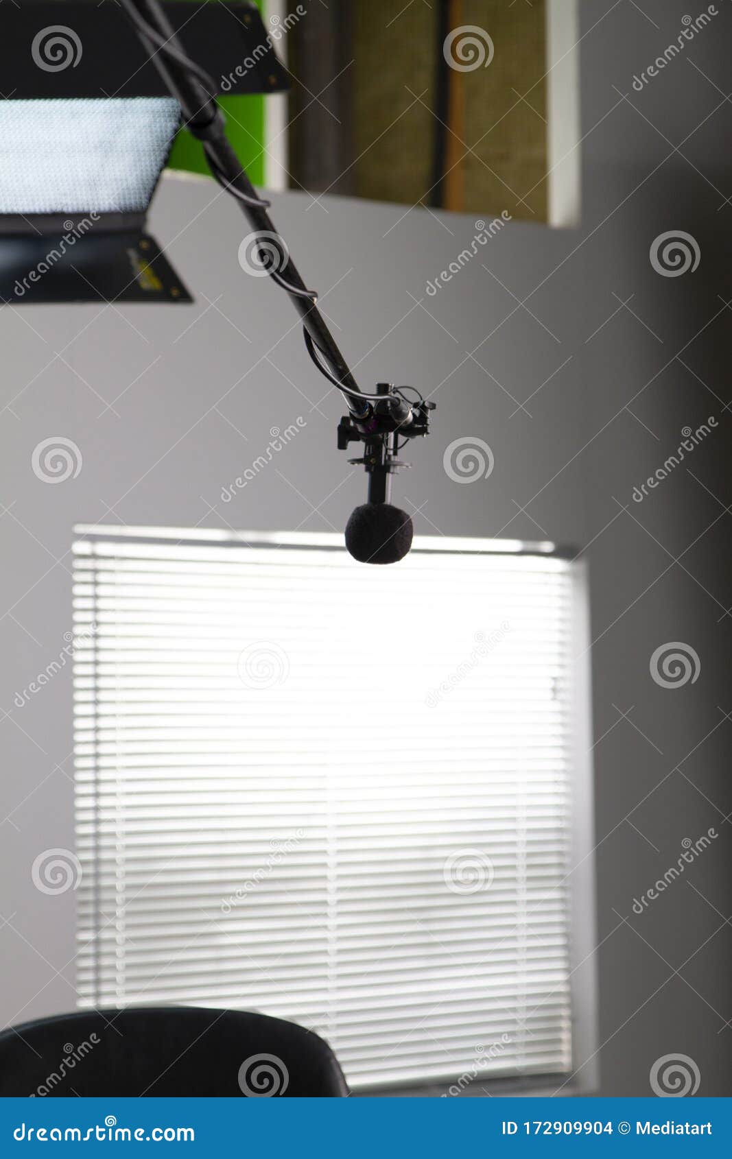 Microphone Boom on a Sitcom Studio Set Stock Photo - Image of sound ...