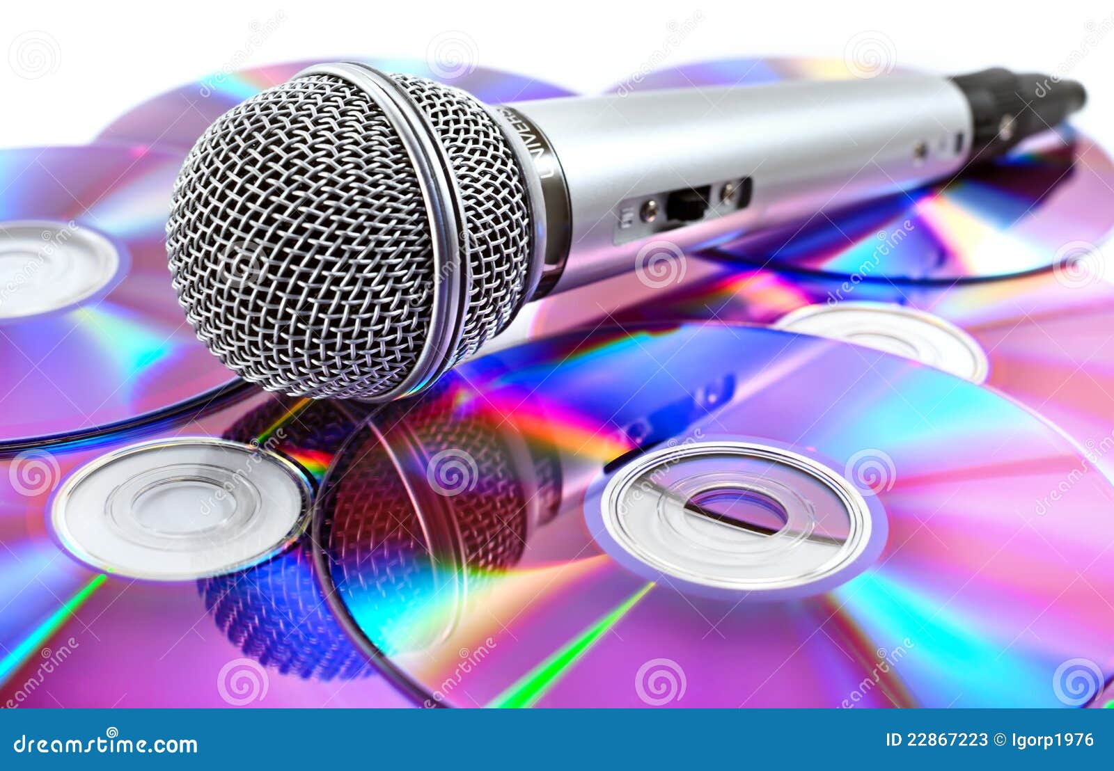 Microphone and CD stock image. Image of sing, song, microphone - 22867223