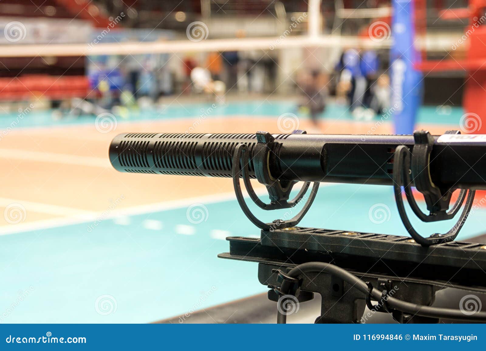 Microphone Close-up on Stage Stock Photo - Image of karaoke, club ...