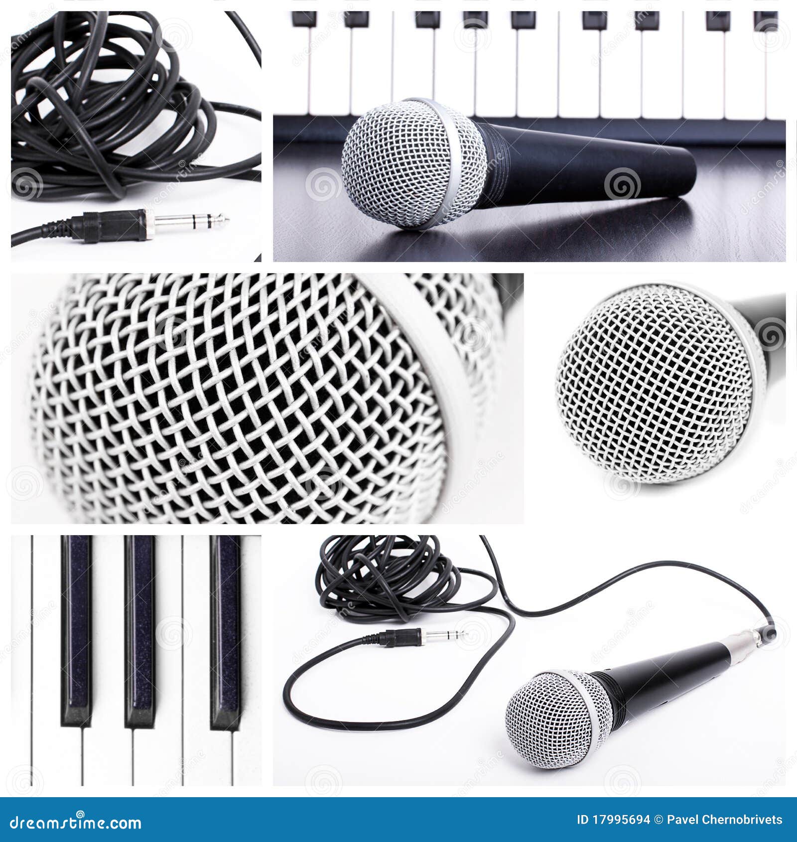 Microphone collage stock photo. Image of concert, home - 17995694