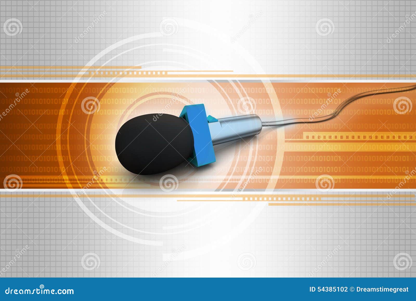 Microphone , Communication Concept Stock Illustration - Illustration of ...