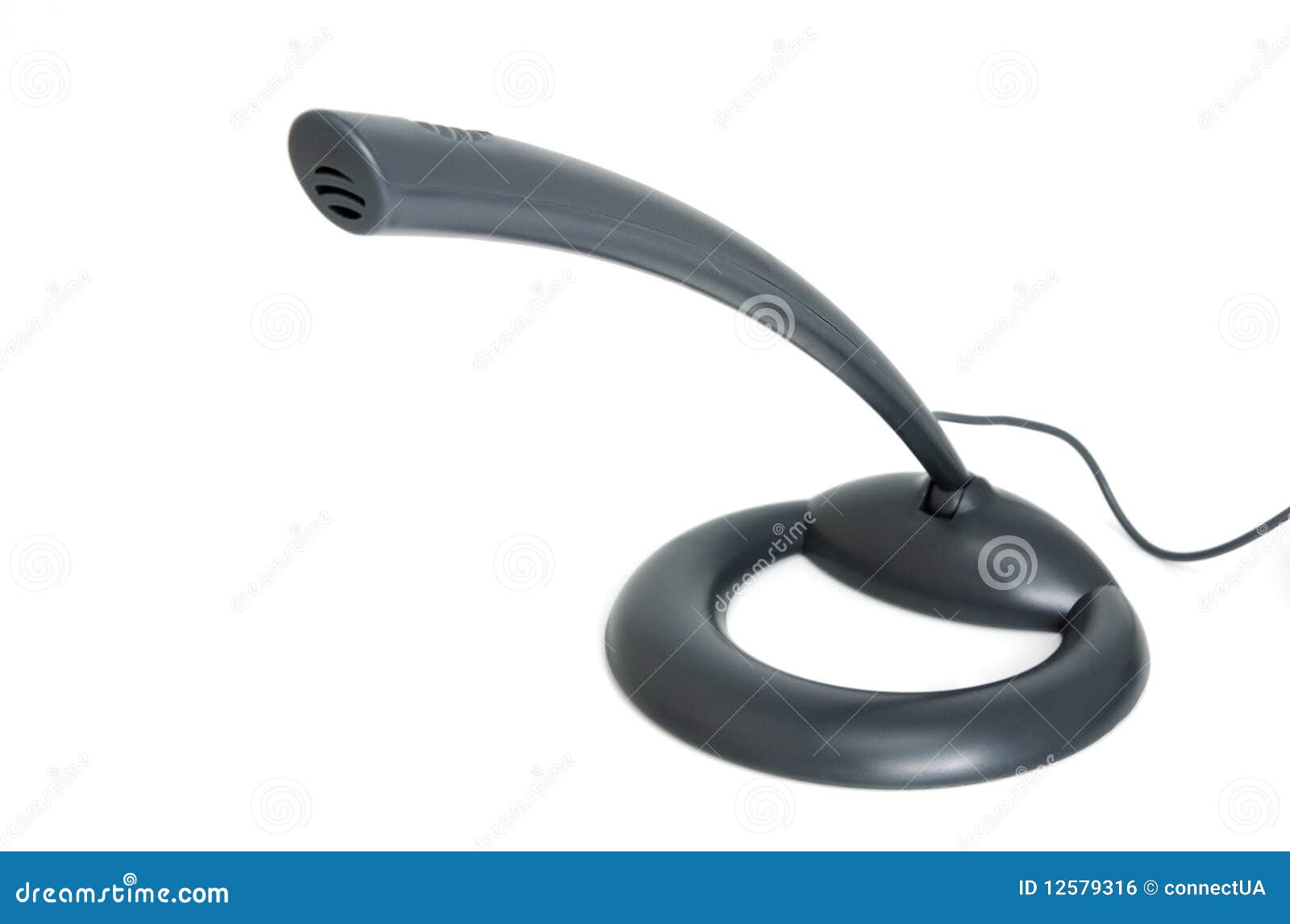 Microphone for a computer stock photo. Image of black - 12579316