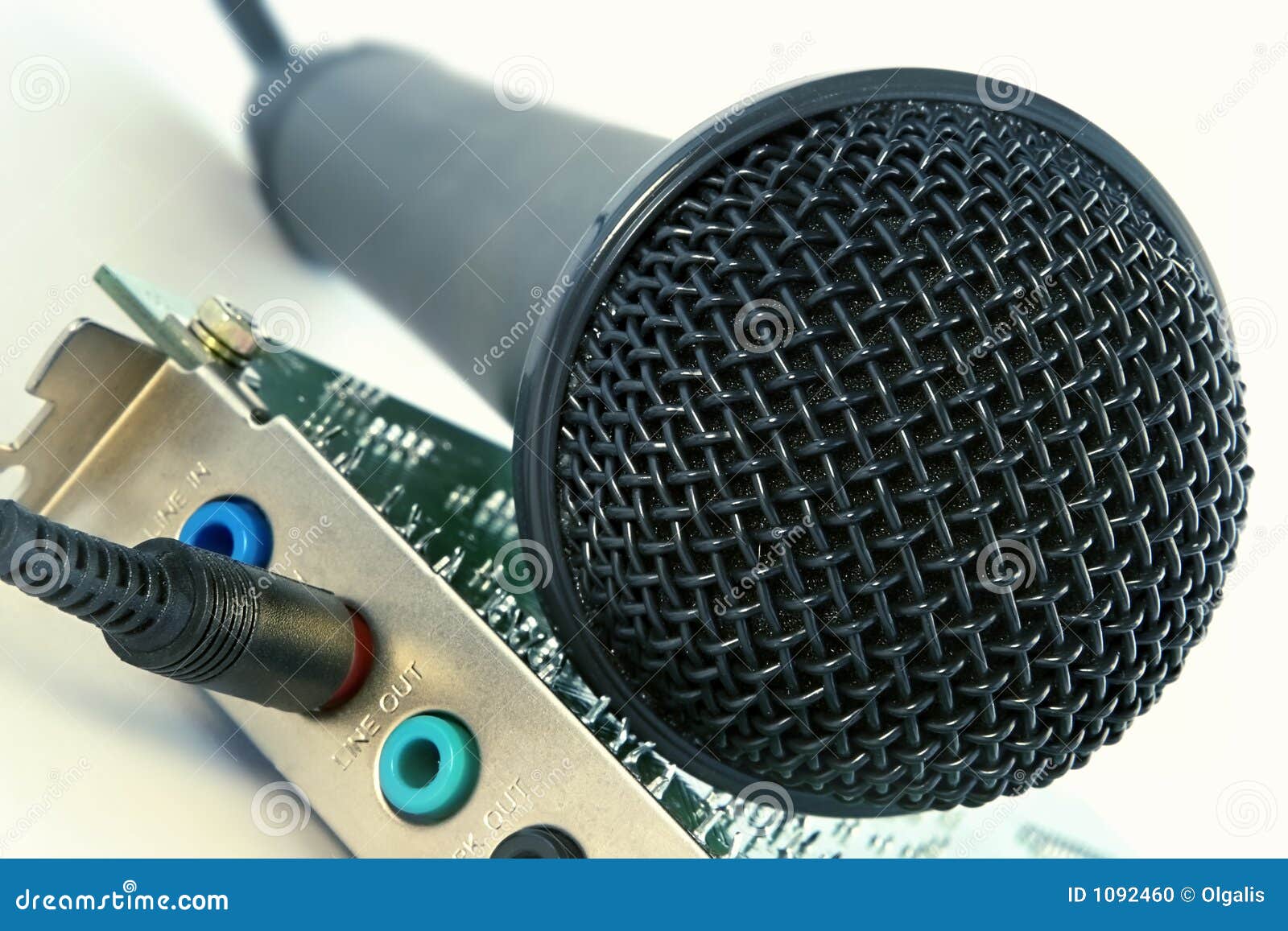 Sound Card Input And Output Ports Stock Image | CartoonDealer.com #1929907
