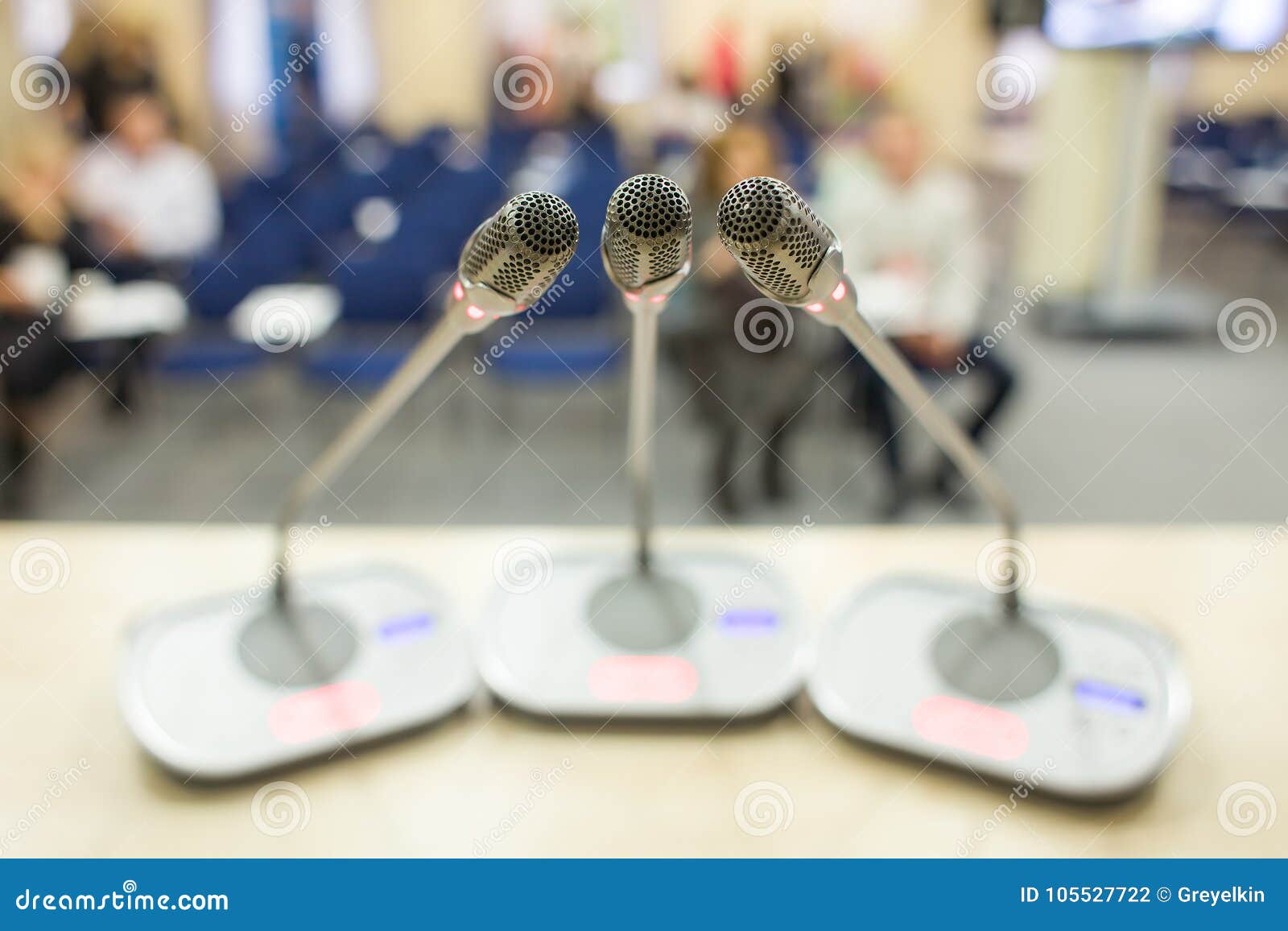 A microphone conference stock photo. Image of concert - 105527722