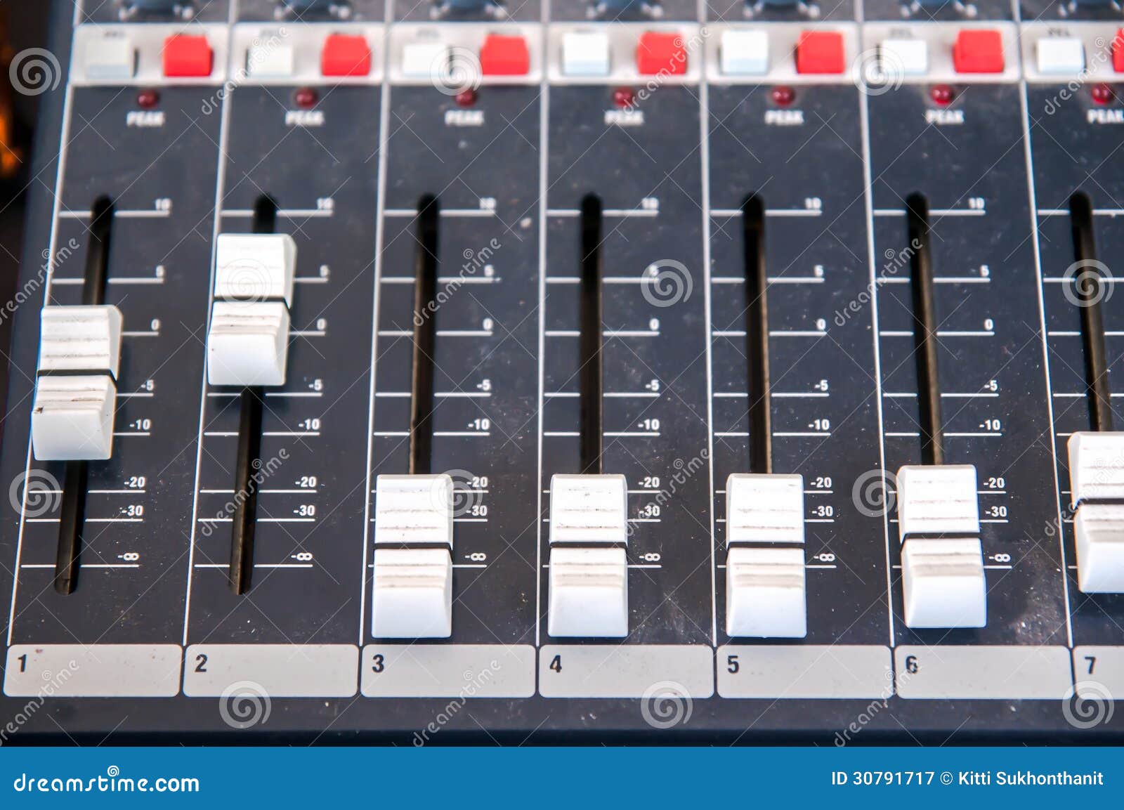 Microphone control panel stock image. Image of entertainment - 30791717