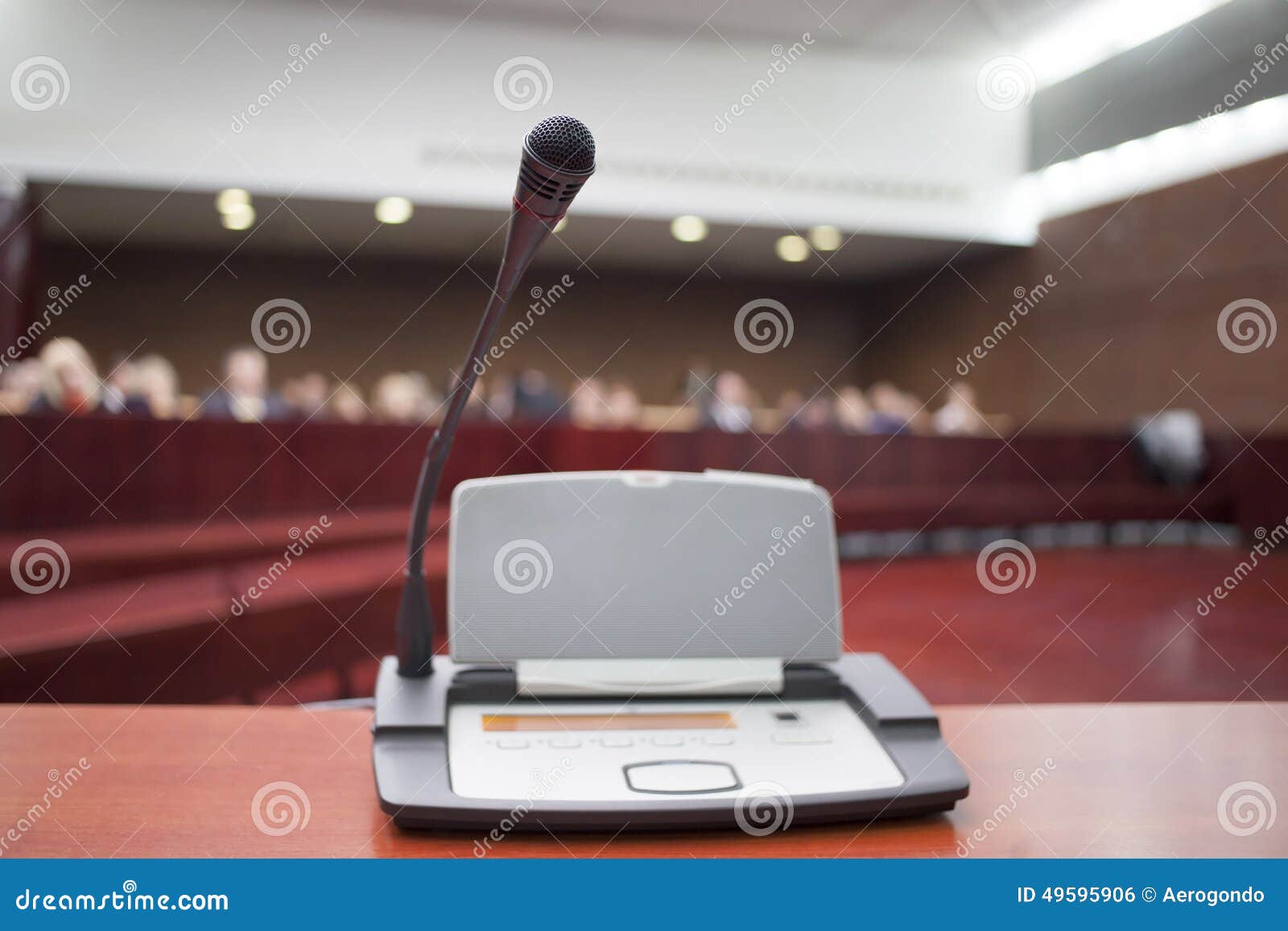 Microphone at court house stock photo. Image of language - 49595906